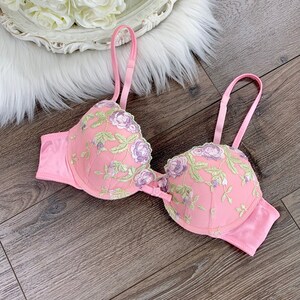 Embroidered Bra - Etsy