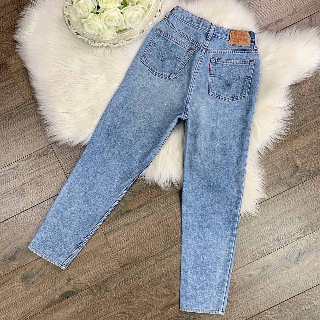 XS/24 Vintage 626 Medium Wash High Waisted Tapered Leg Levis - Etsy