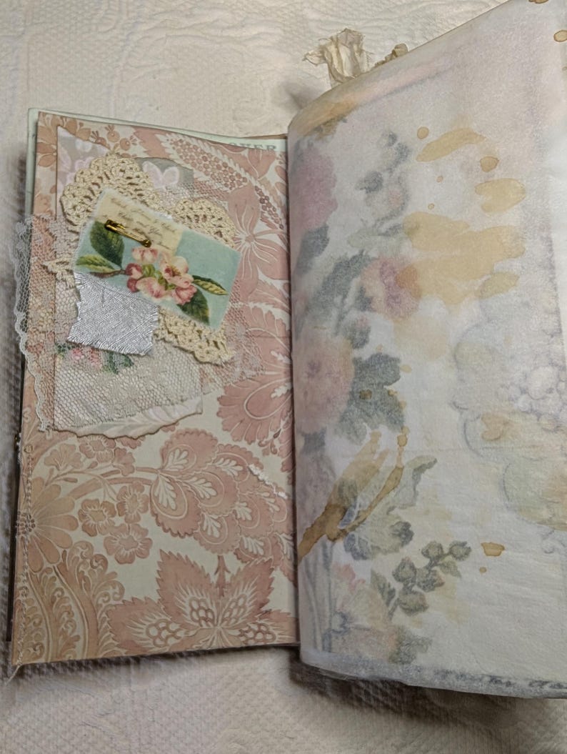 Tall Skinny Journal, Handmade Journal, Journal, Junk Journal - Etsy