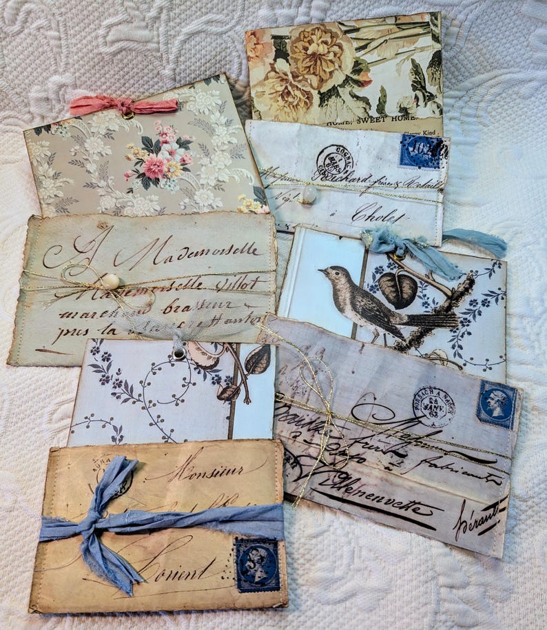 Junk Journal Inserts, Journal Cards, Journal Envelopes, Journal ...