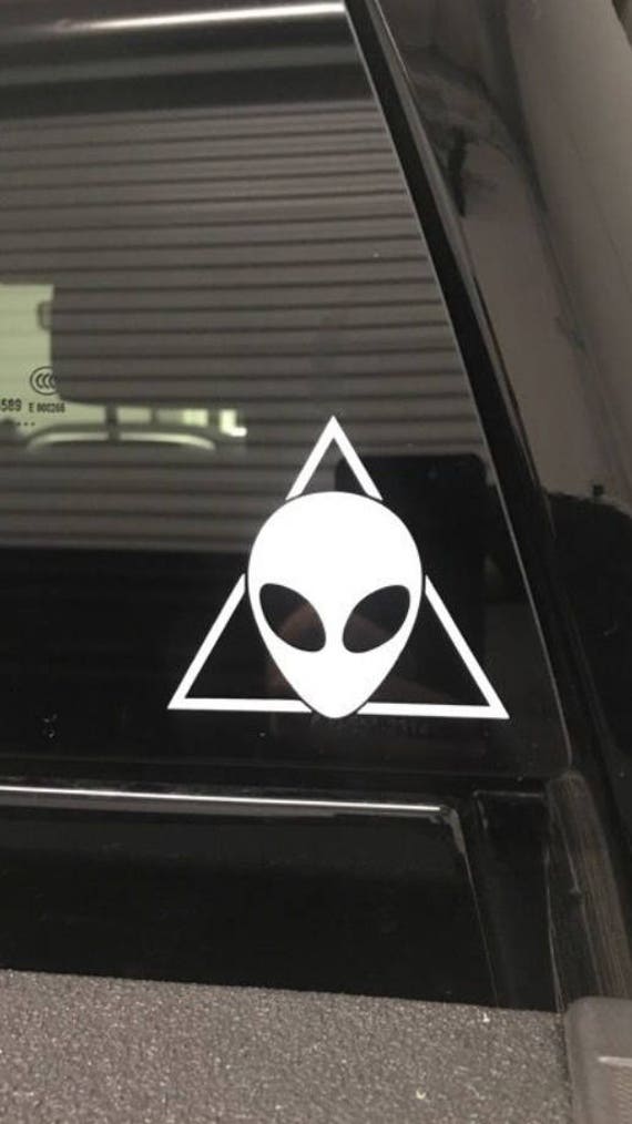 Alien Head Sticker/decal 3pcs | Etsy