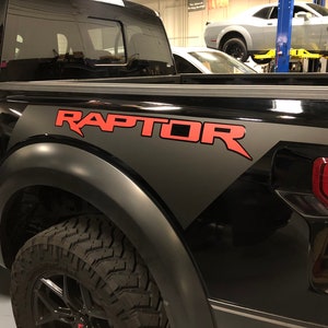 2nd Gen Ford RAPTOR Fender/bedside 3M Decal Kit - Etsy