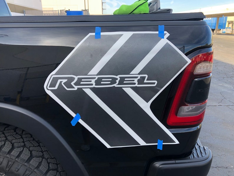 Dodge Ram Rebel hood and bedside decals | Etsy