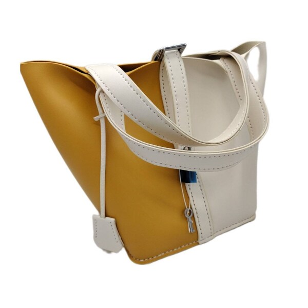 White Bucket Bag - Etsy