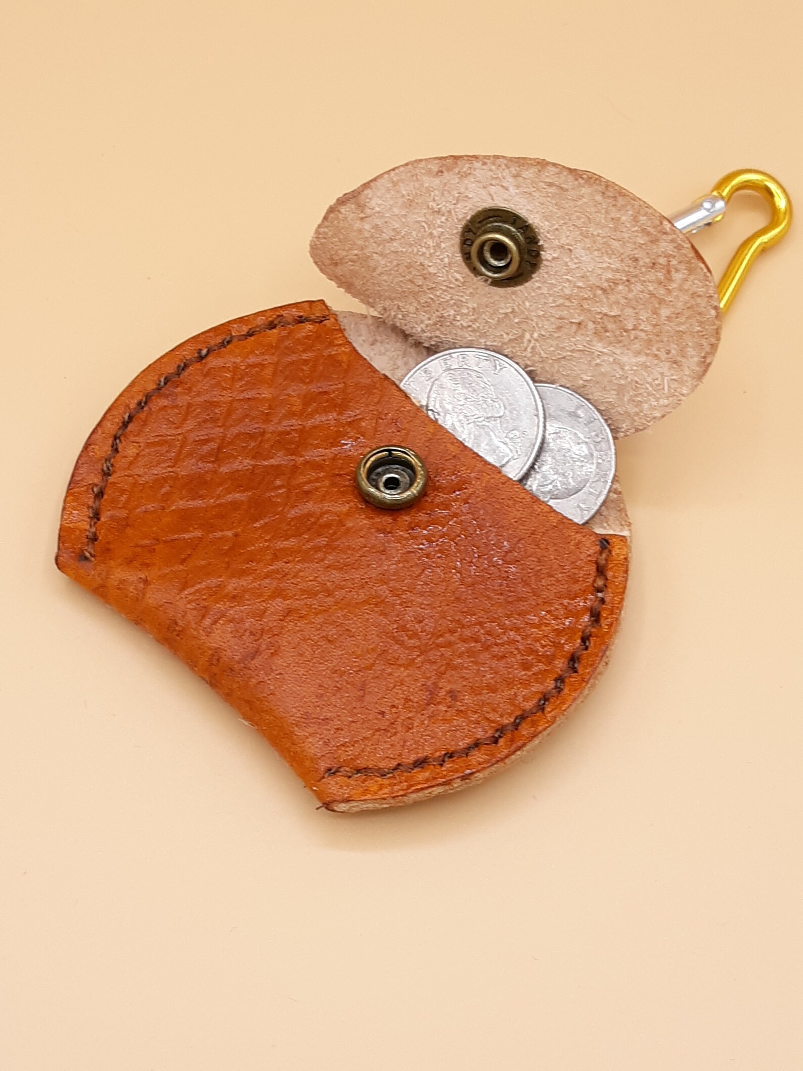 Leather Key Fob-coin Pouch/small Coin Pouch-key Fob/python Print Key ...