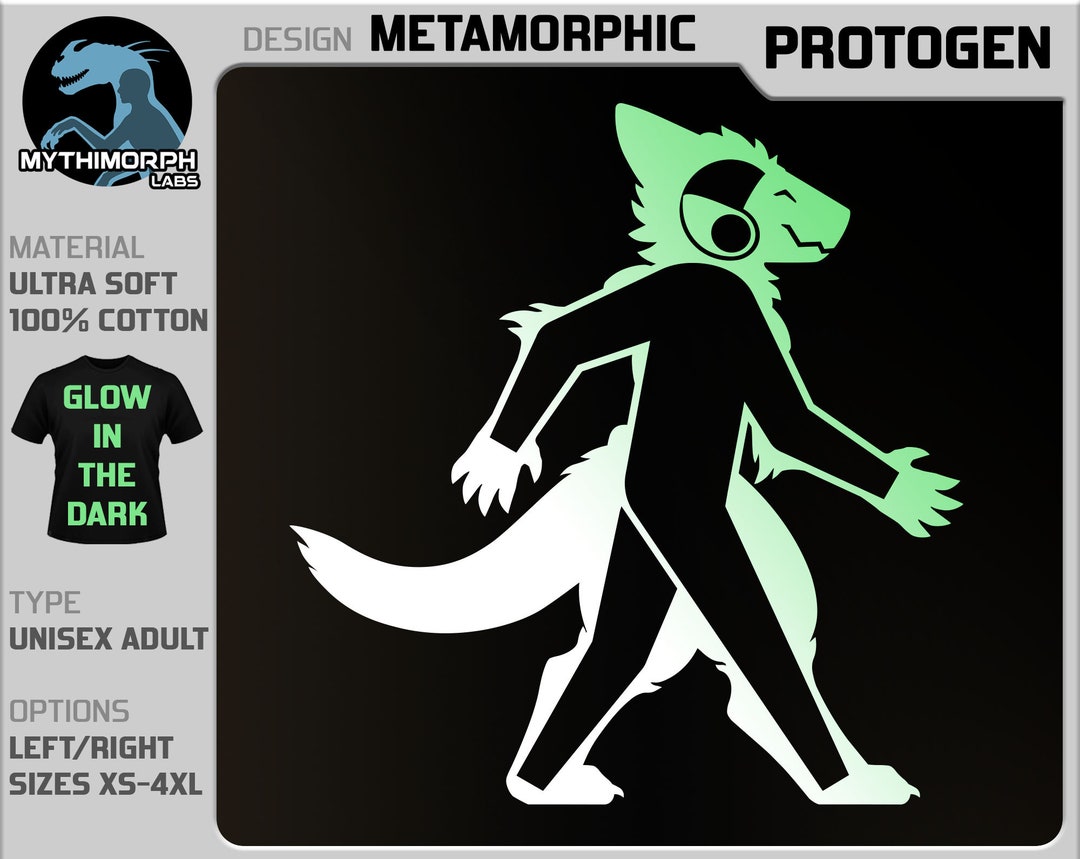 Metamorphic: Protogen glow in the Dark, Ultra Soft T-shirt - Etsy