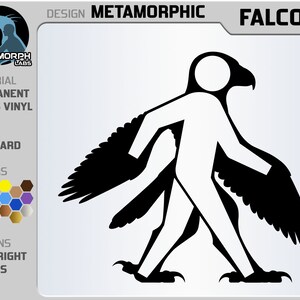 Metamorphic: Falcon vinyl Decal Sticker - Etsy