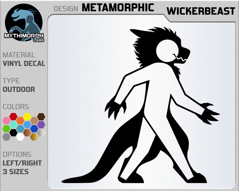 Metamorphic: Wickerbeast vinyl Decal Sticker - Etsy