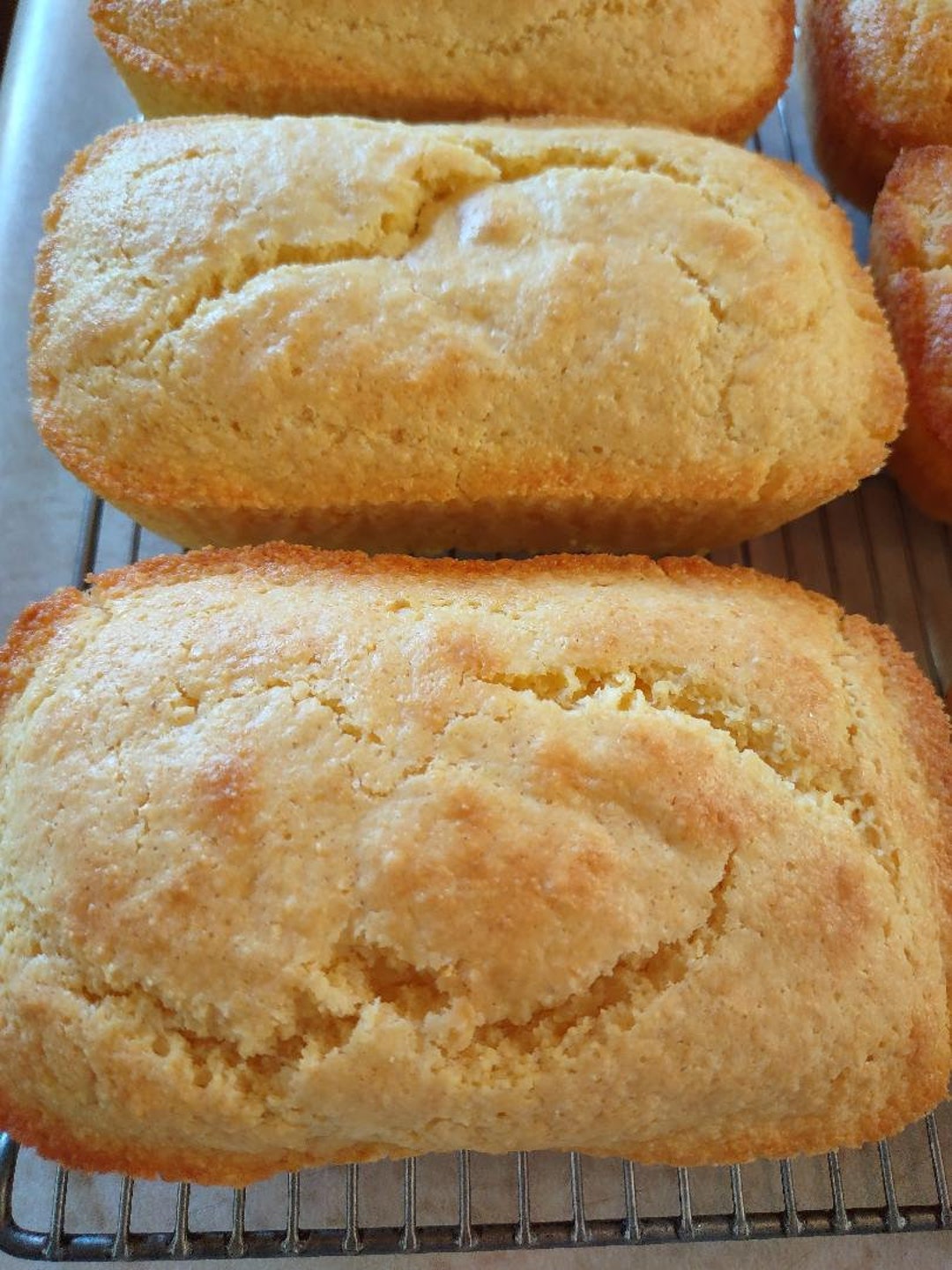 Mini Sweet Corn Bread, 4 Loaves, Homemade Corn Bread, Baked Goods ...