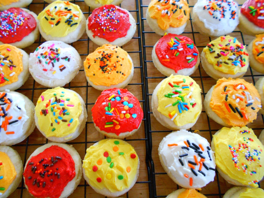 2 Dozen, Frosted Sugar Cookies, Homemade Cookies, Baked Goods, Sugar ...