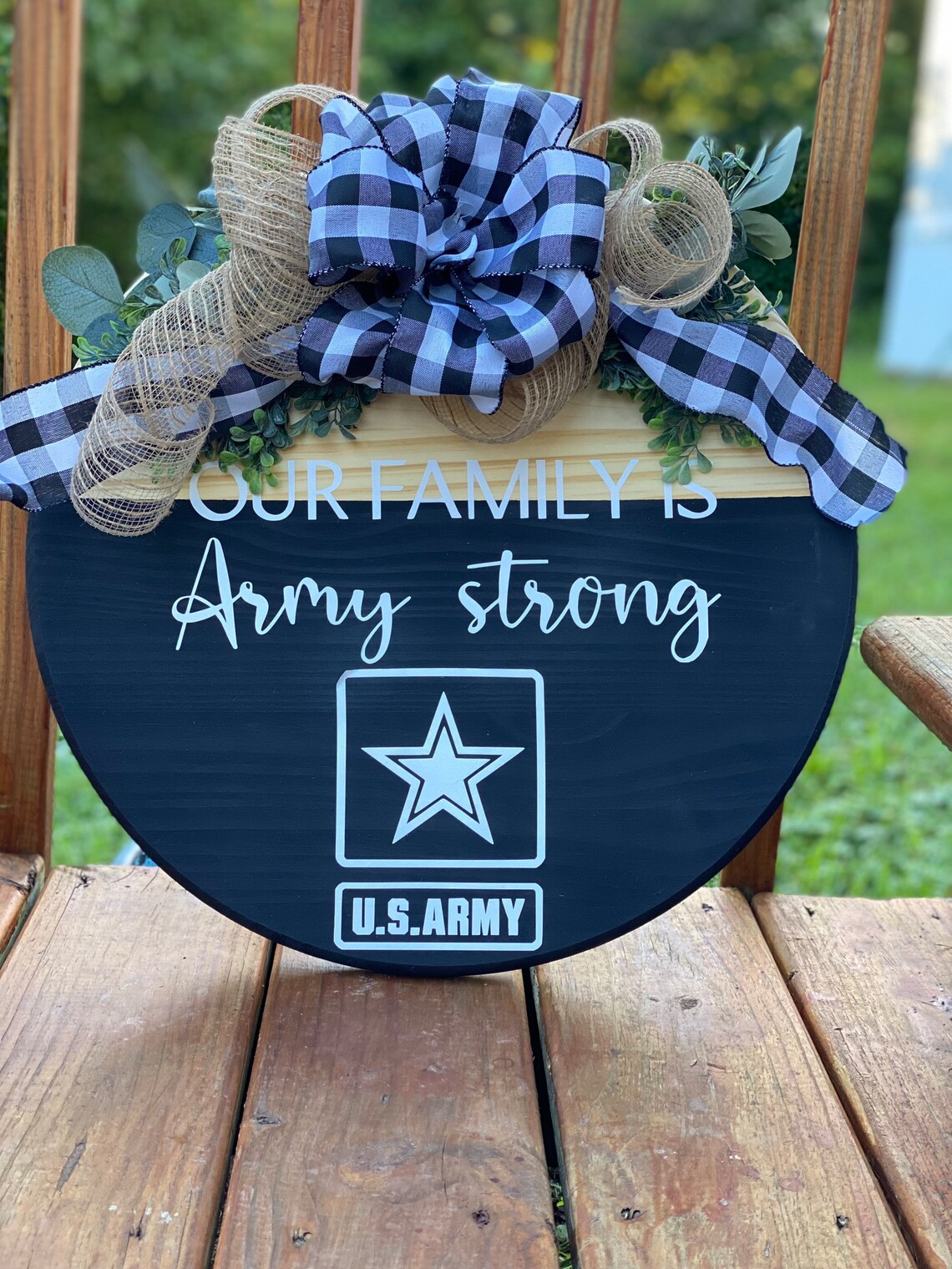 Army Strong Door Sign - Etsy