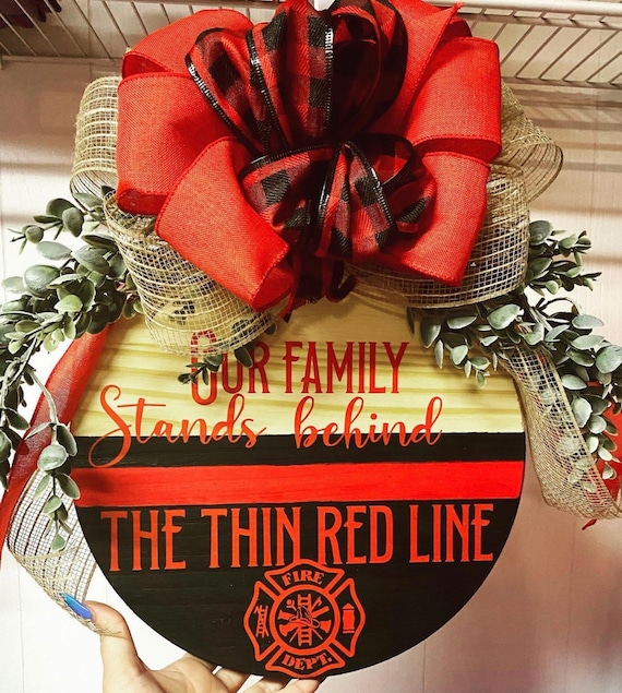 Firefighter Door Sign | Etsy