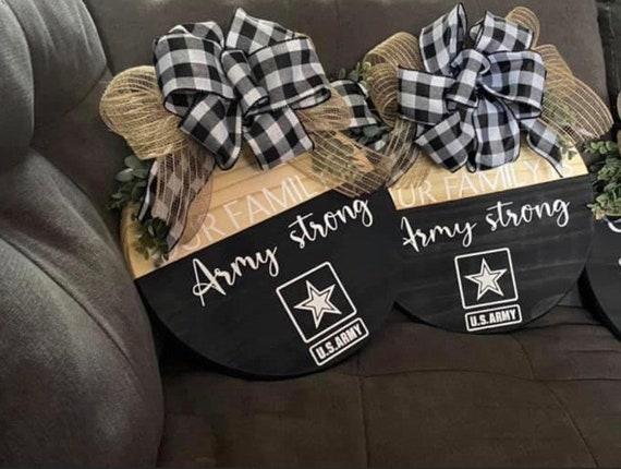 Army Strong Door Sign - Etsy