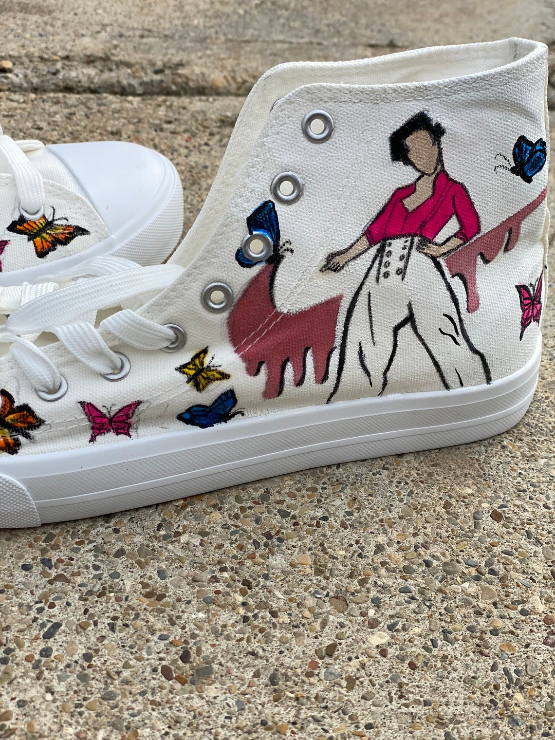 Custom Painted Converse High Tops - Etsy