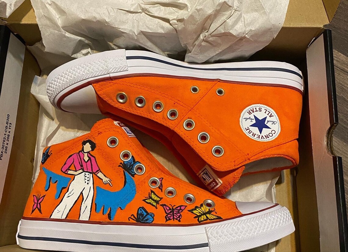 Custom Painted Converse High Tops - Etsy