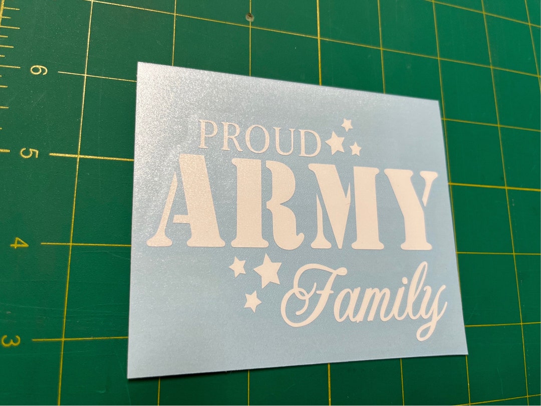 Proud Army Family Vinyl Decal - Etsy