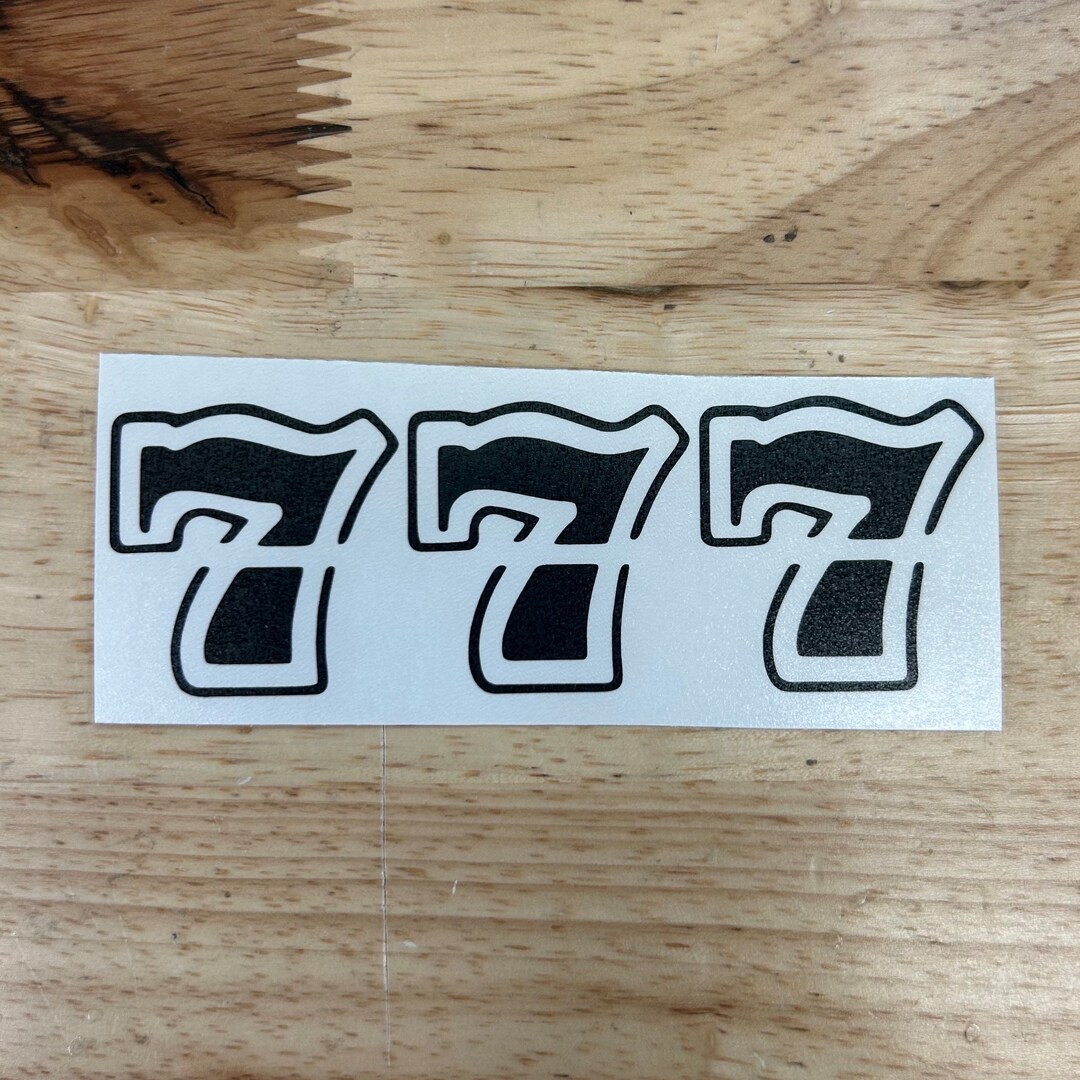 Lottery Numbers 777 Vinyl Decal - Etsy