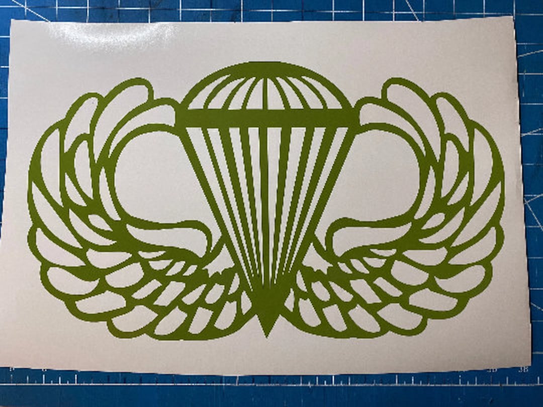 Airborne Parachutist Qualification Badge Jump Wings Vinyl Decal - Etsy