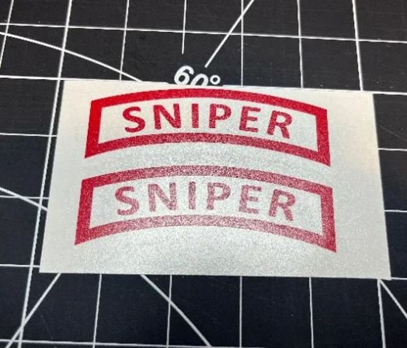 Sniper Tab / Military Veteran Vinyl Decal - Etsy