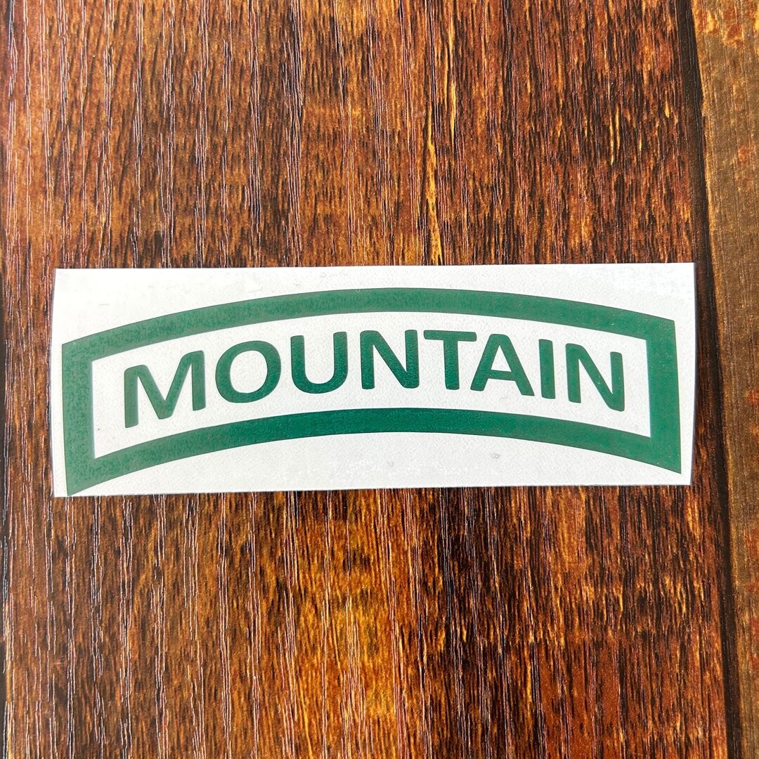 Mountain Tab / Military Veteran Vinyl Decal - Etsy