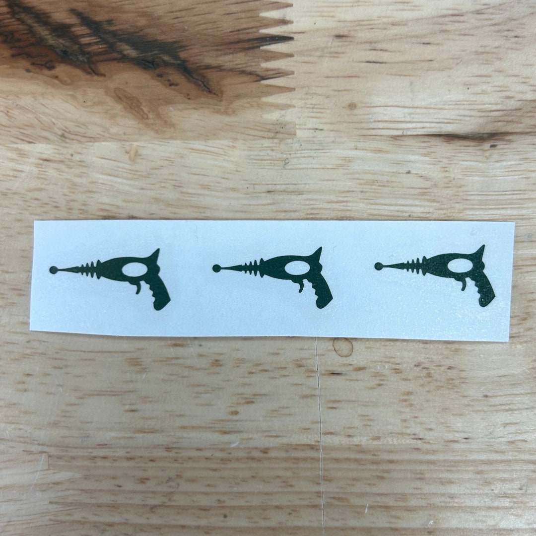 Set of 6 Blank Button Vinyl Decals- 6 of Laser Blasters! - Etsy