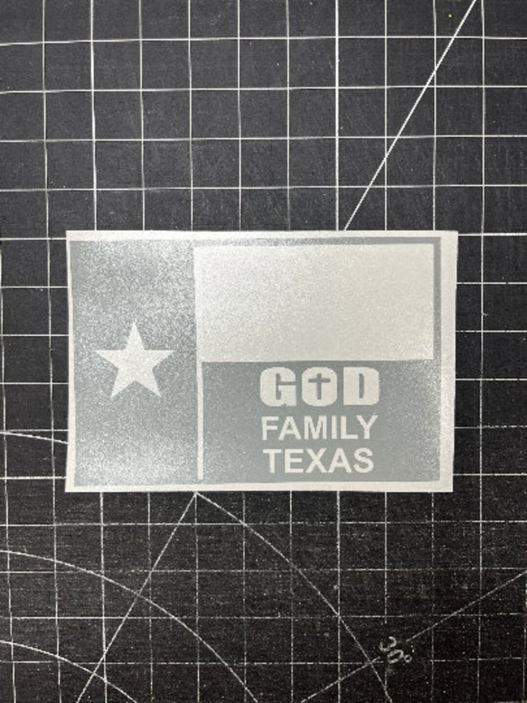 God Family Texas Flag Vinyl Decal - Etsy