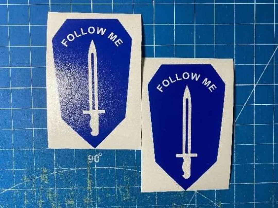 Set of 2 Follow Me Infantry Vinyl Decal - Etsy