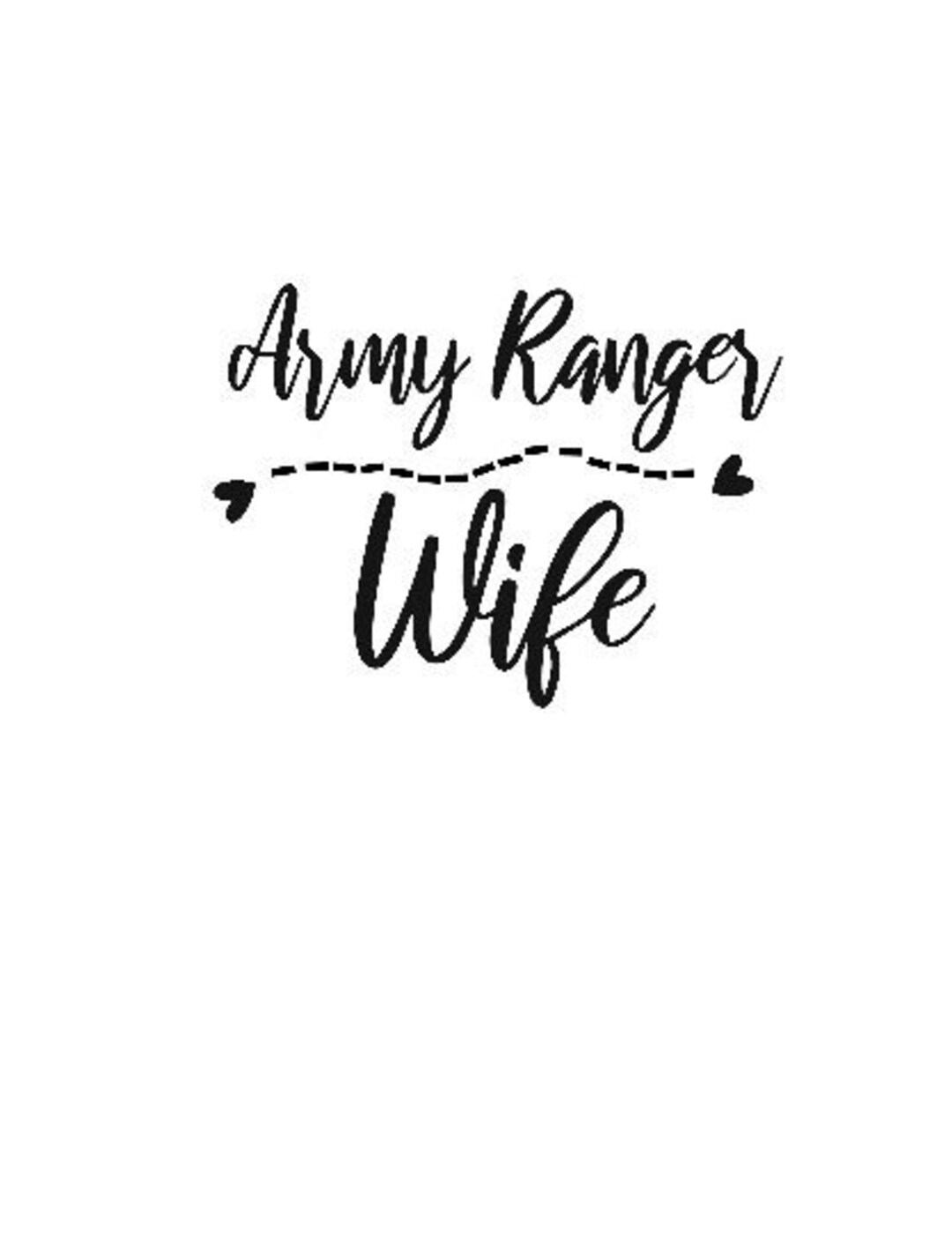 Army Ranger Wife Vinyl Decal - Etsy