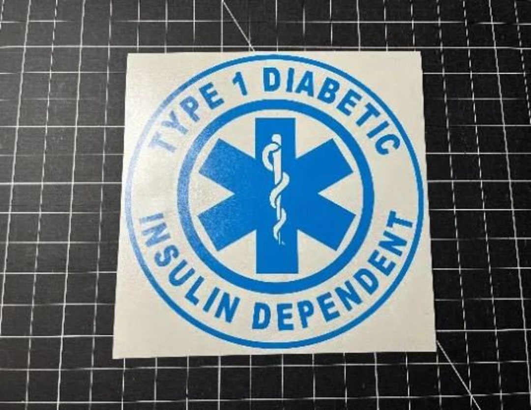 Diabetic Alert Vinyl Decal - Etsy