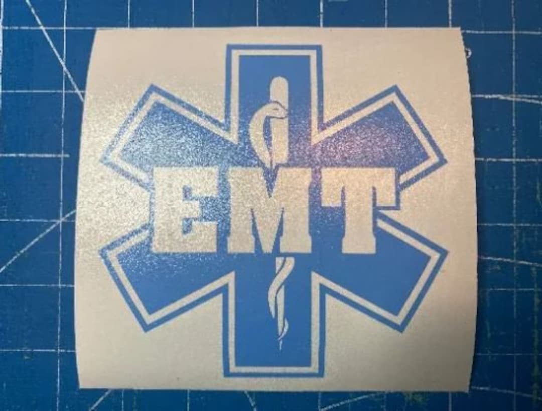 EMT Star of Life Vinyl Decal - Etsy