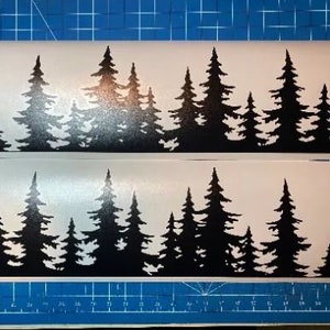 Treeline Forest Style A Set of 2 (L and R) Vinyl Decals - Etsy