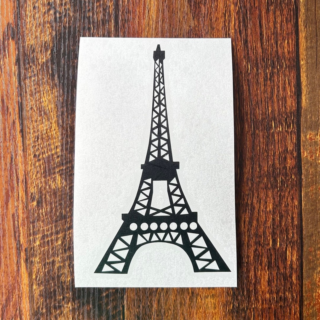 Eiffel Tower SET OF 2 Vinyl Decal - Etsy