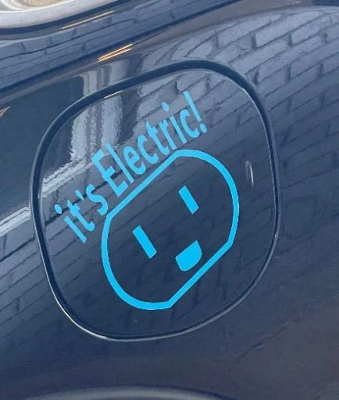 It's Electric Vinyl Decal for EV Charge Port Door - Etsy