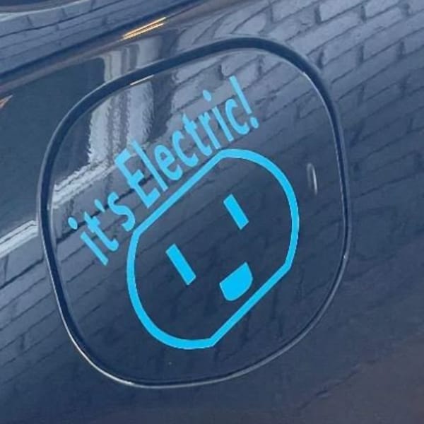 Electric Car Ev Decal - Etsy