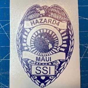 Custom Police Badge "protect and Serve" Shield Style Vinyl Decal - Etsy