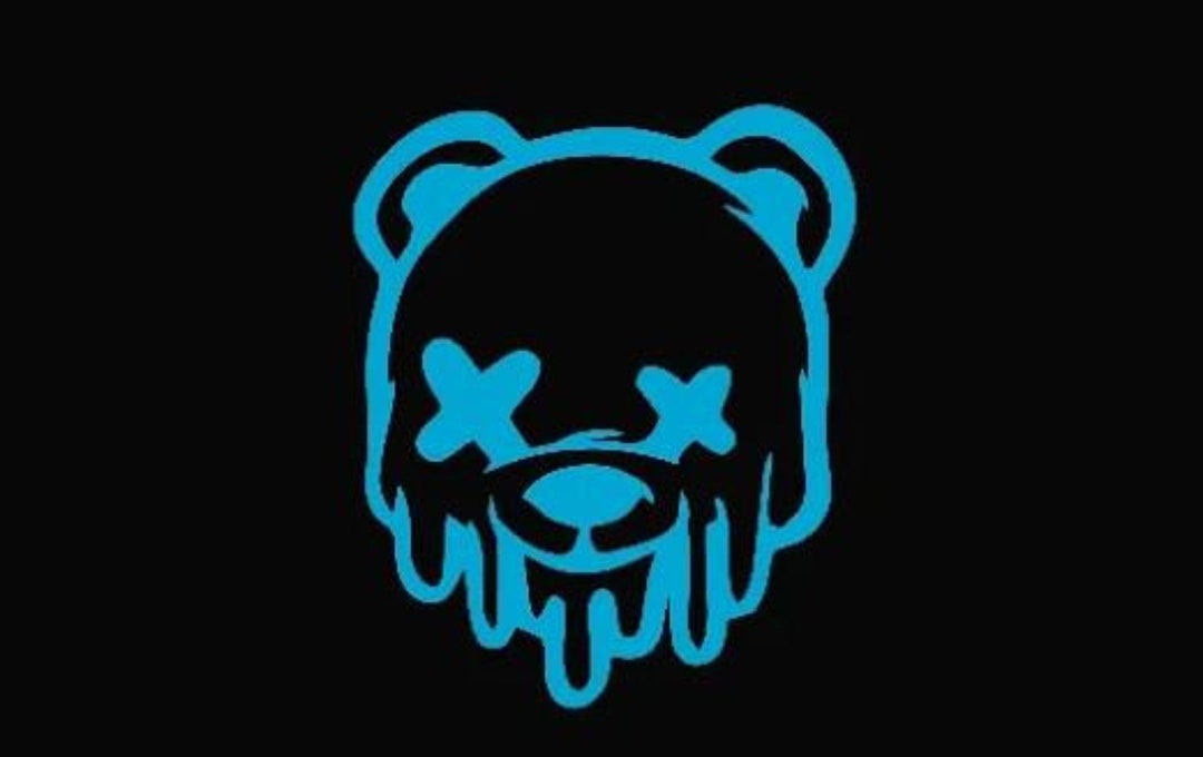 Melted Bear Vinyl Decal - Etsy Australia