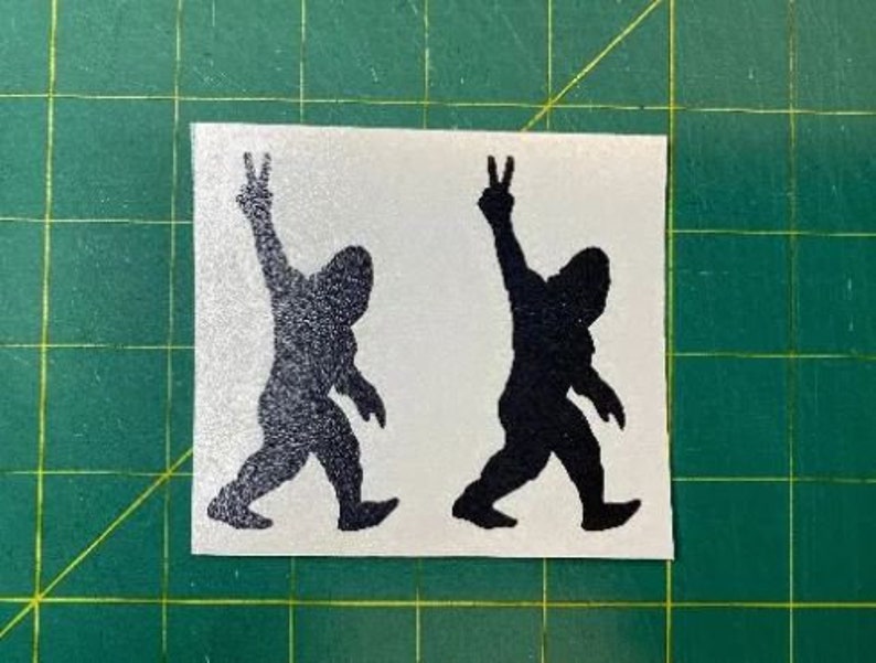Bigfoot Sasquatch Peace Sign Set of 2 Vinyl Decals - Etsy