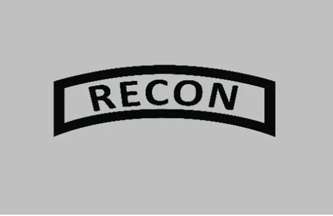 Recon Tab / Military Veteran Vinyl Decal - Etsy