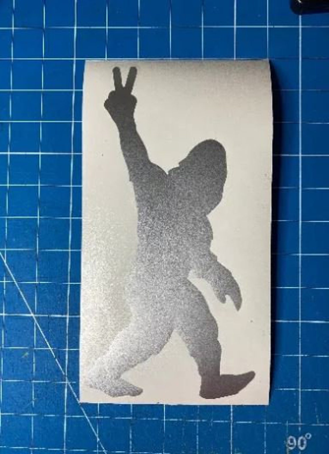 Bigfoot Sasquatch Peace Sign Set of 2 Vinyl Decals - Etsy