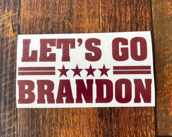 LET'S GO BRANDON Vinyl Decal Bumper Window Sticker - Etsy