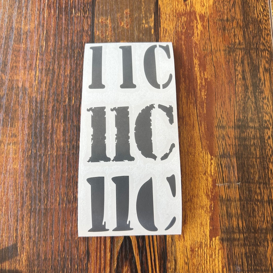 Set of 3 Infantry Mortar 11C Vinyl Decal - Etsy