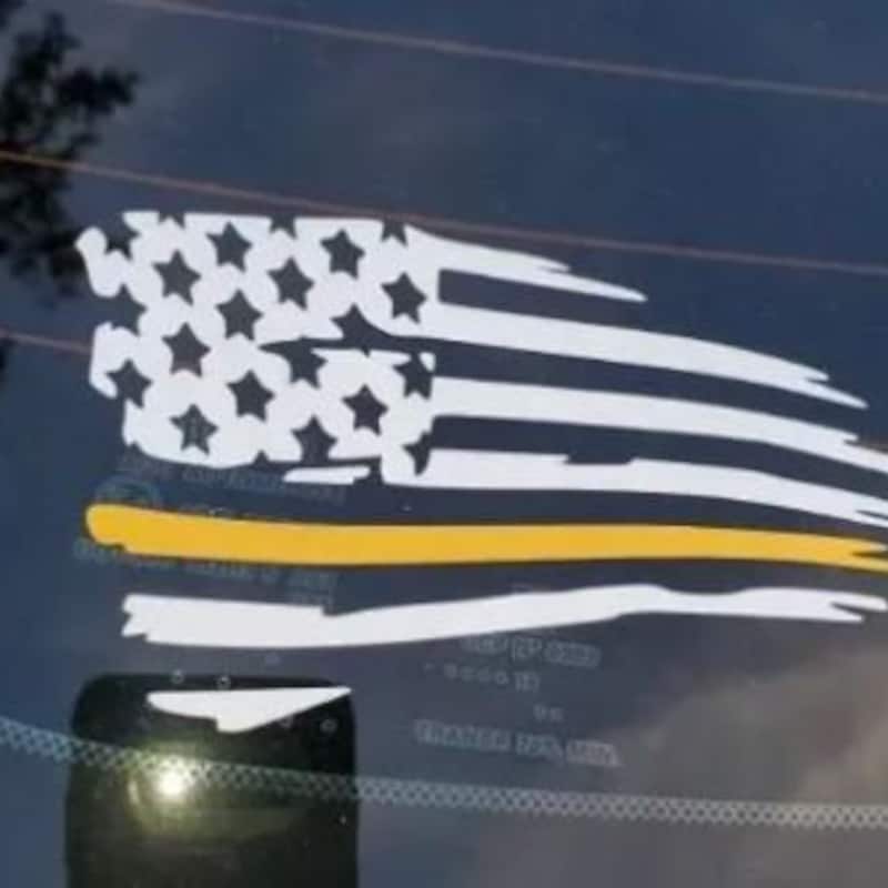 Thin Gold Line Decal - Etsy