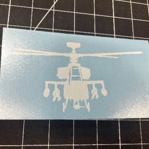Apache Helicopter Vinyl Decal - Etsy