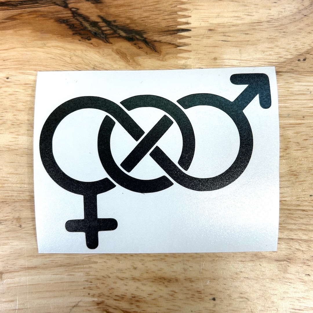 Genderfluid Symbol Vinyl Decal - Etsy