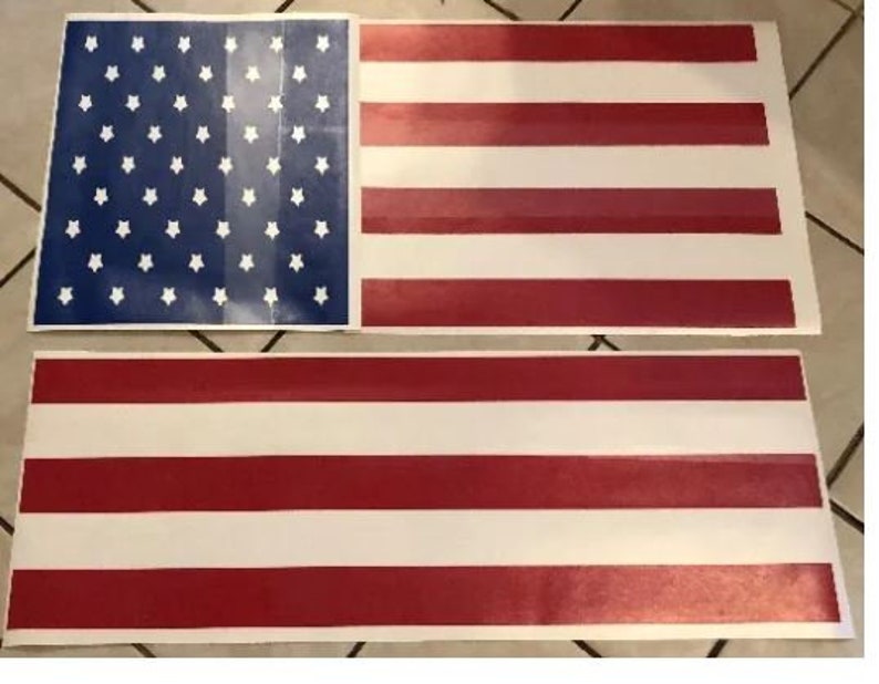 American Flag Vinyl Decal - Etsy