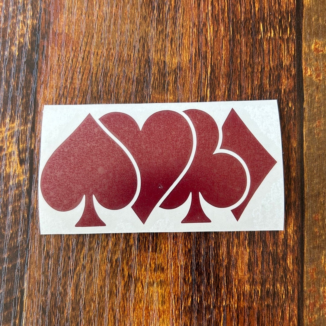 Card Suits Decal - Etsy