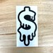 Dripping Dollar Sign Vinyl Decal - Etsy
