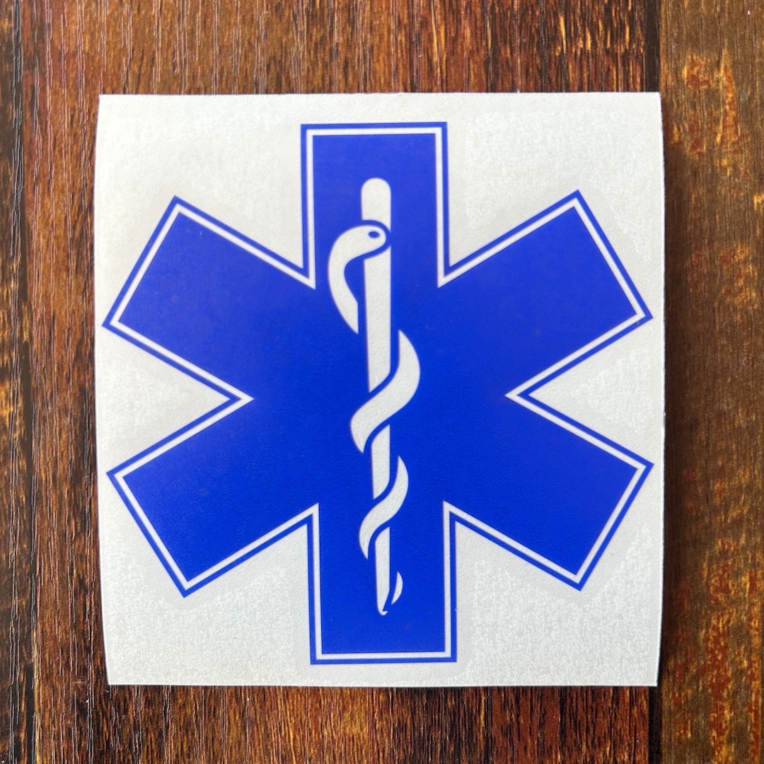 EMS Star of Life Vinyl Decal - Etsy