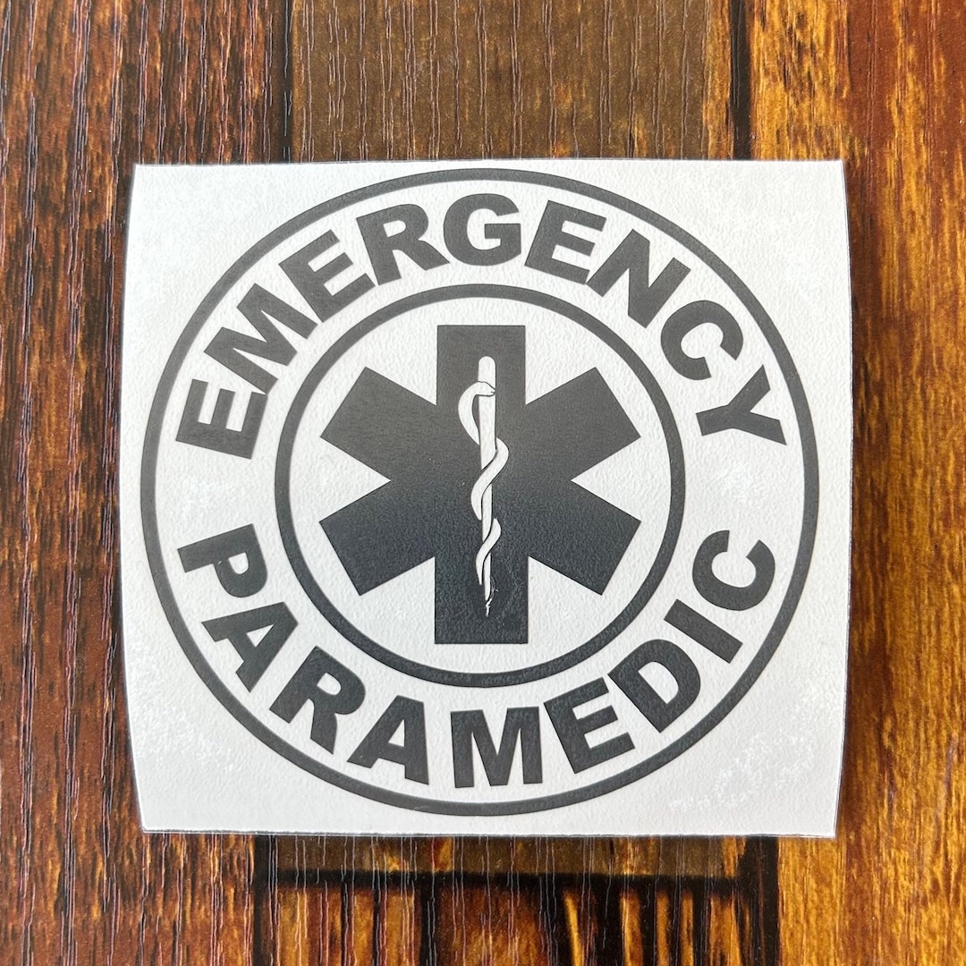 Emergency Paramedic Star of Life Vinyl Decal - Etsy