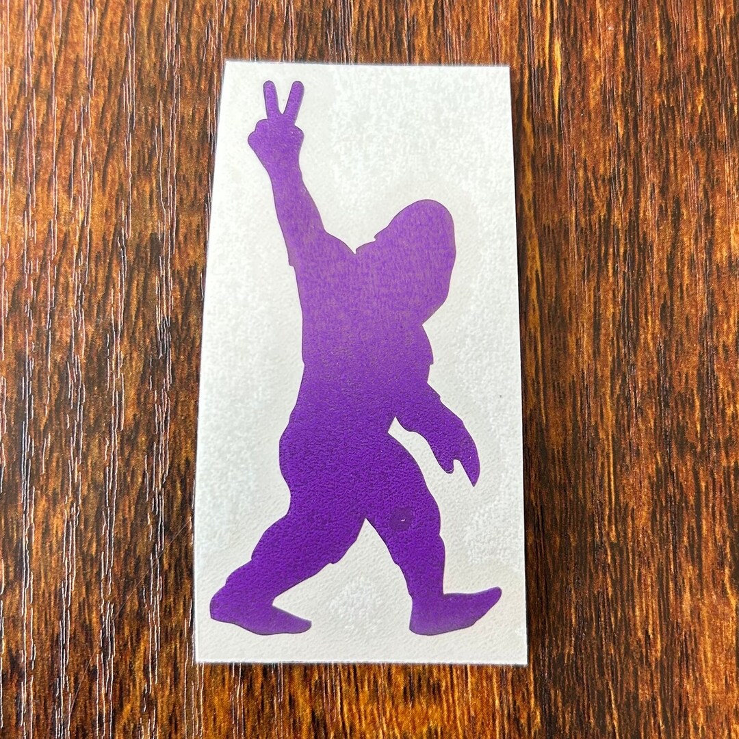 Bigfoot Sasquatch Peace Sign Set of 2 Vinyl Decals - Etsy